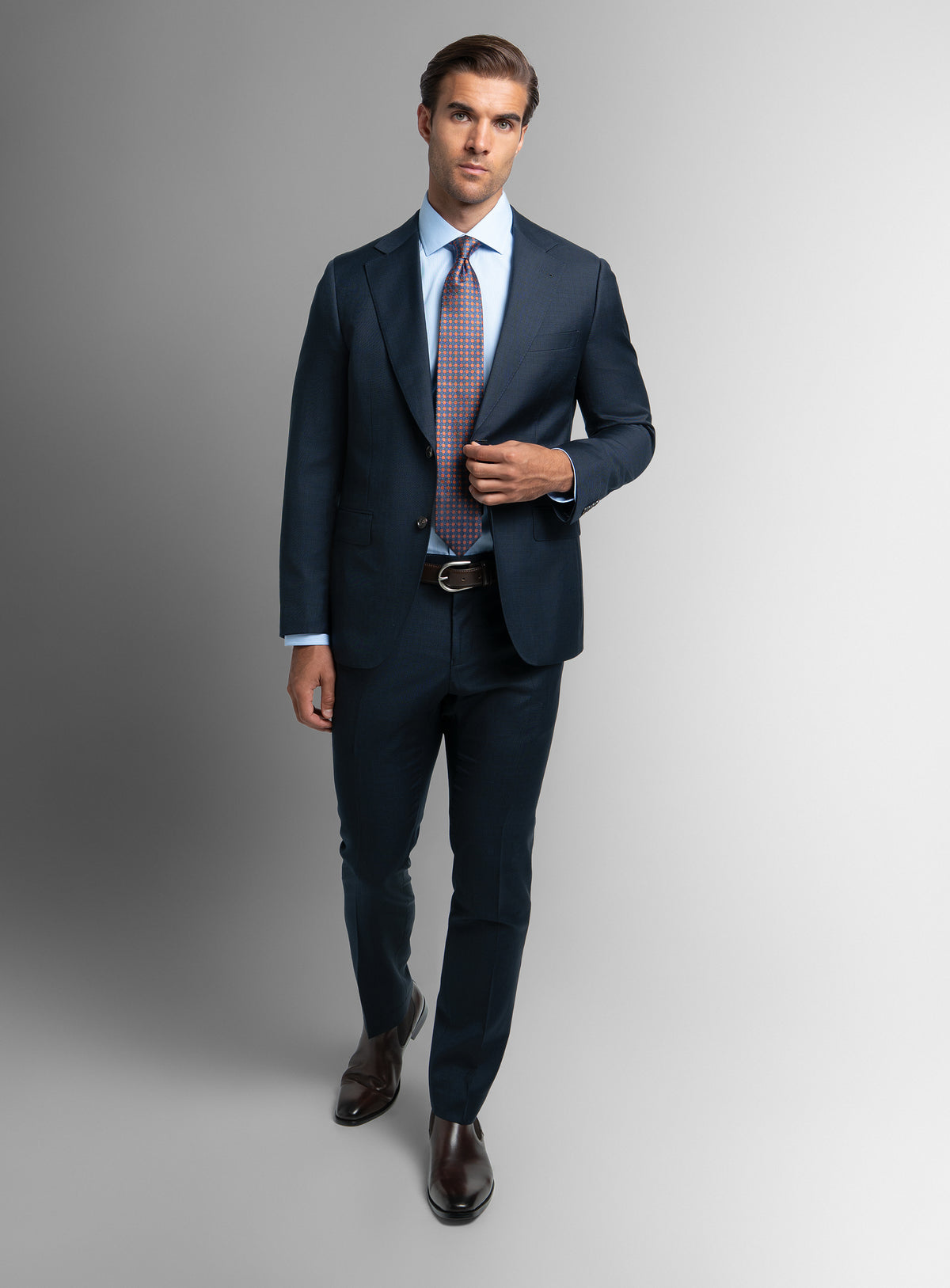Men's Navy Suits: Suits From $399 | Peter Jackson